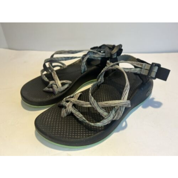 Chaco | Shoes | Womens 8 Chaco Vibram Zx2 Classic Sandals Grey Teal ...